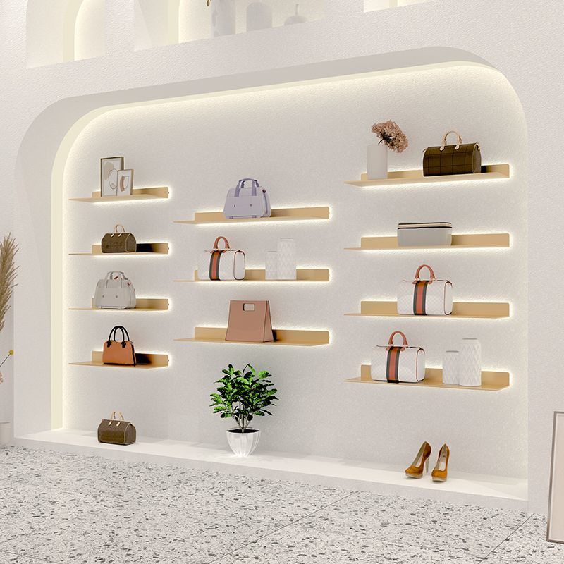 Led Luminous Laminate with Light Wall Shelf Wall Hanging Storage Rack ...