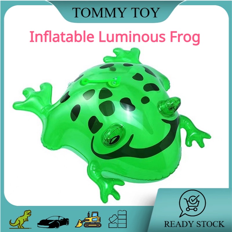 🇲🇾READY STOCK🇲🇾 Frog Cub Balloons eyes LED glow/Bounce/ PVC inflatable ...