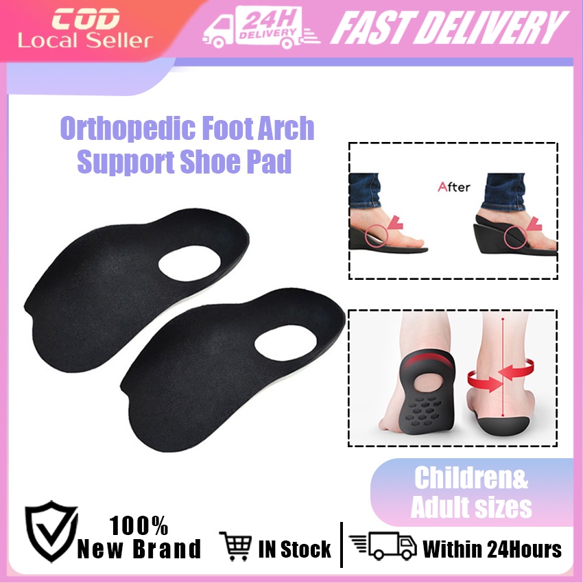 1Pair Flat feet orthopedic insoles heel pain pads arch support, XO type ...