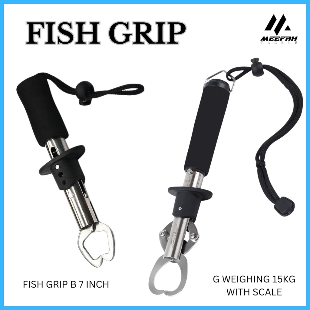 Stainless Steel Fish Grip Fish Gripper Grip Ikan 15kg (1pc) - Fish Grip ...