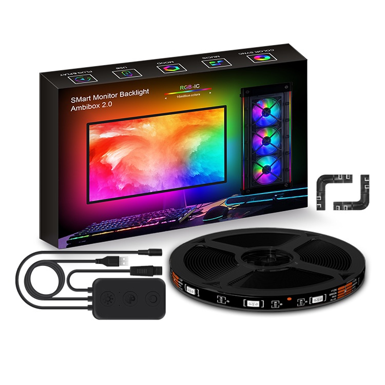 TUYA Envisual TV LED Back Light RGBIC WiFi TV Backlights For PC ...