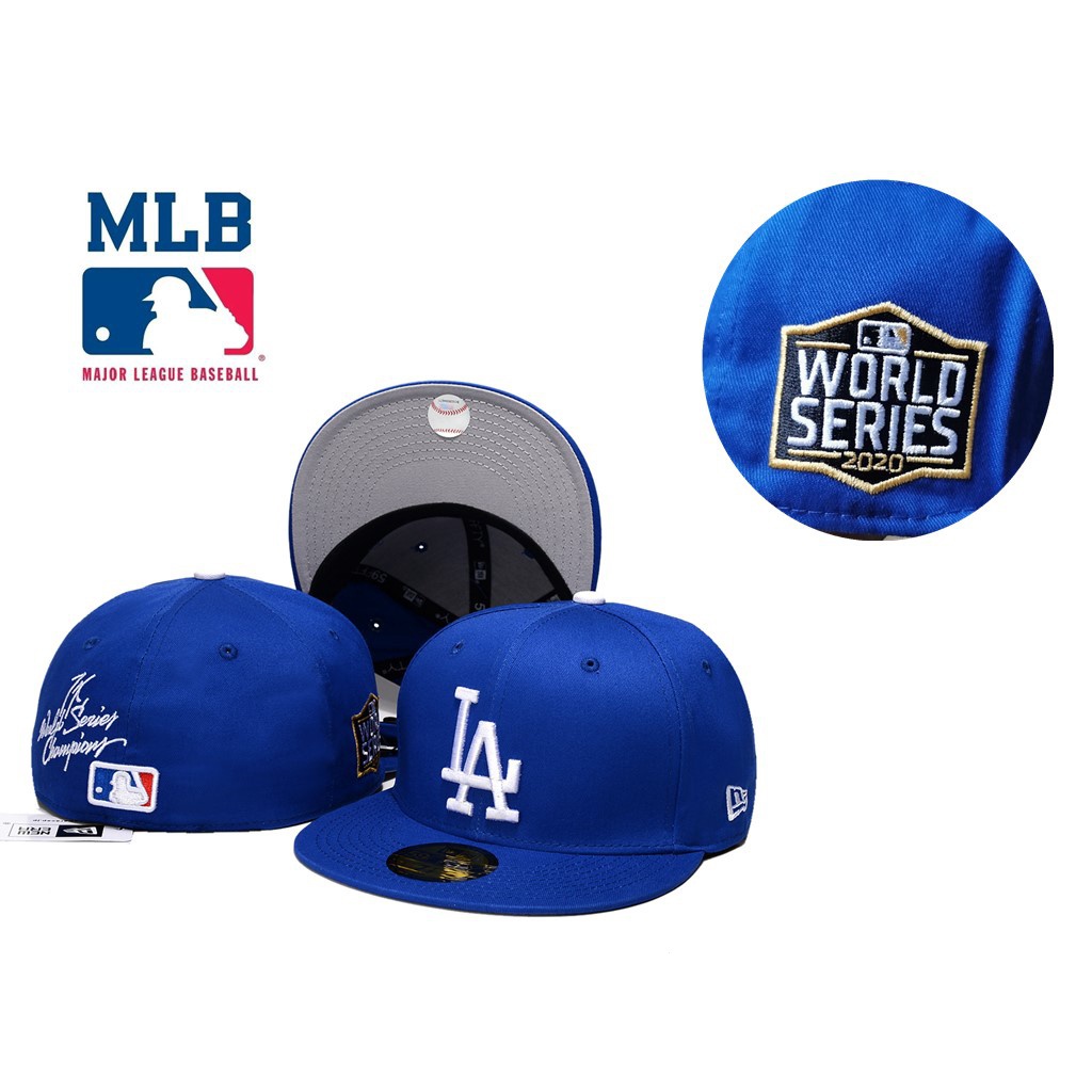 Men's Los Angeles Dodgers Royal 2020 World Series equipment color hat ...