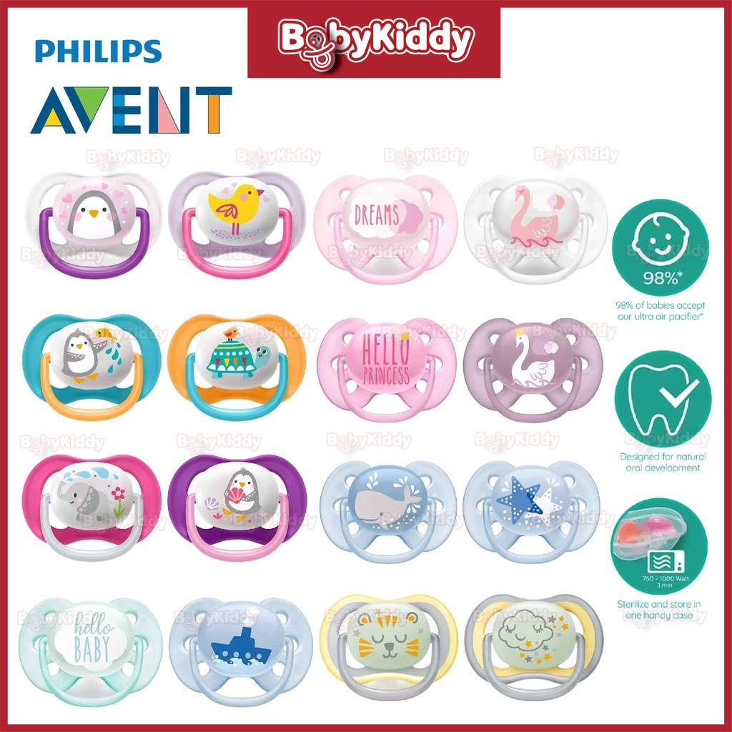 Philips Avent Ultra Soft Animal | Ultra Air Baby Soother Animal Night ...