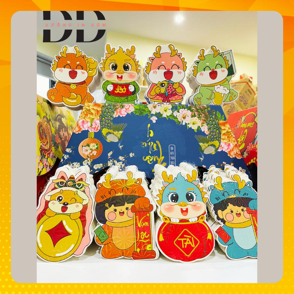 10 Chibi red envelopes CNY 2024 - Unique, cute, reflective, size 10x13 ...