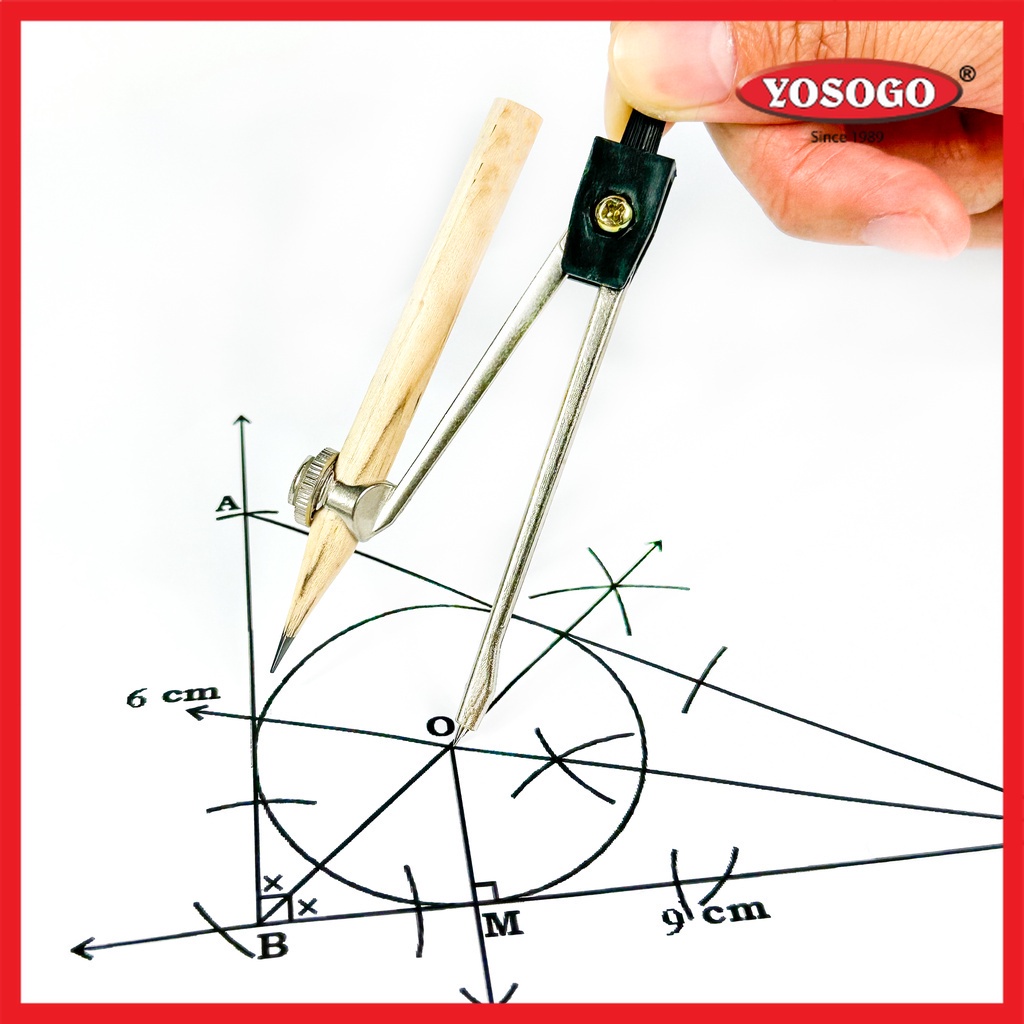 YOSOGO Kompas Dengan Pemegang Pensel Compass With Pencil Holder Drawing ...