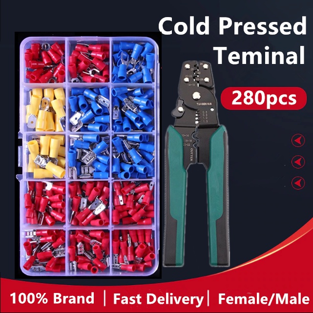 666 Tool Insulated Electrical Wire Connector Terminal Block Assortment Kit 280 Pcs | Shopee Malaysia