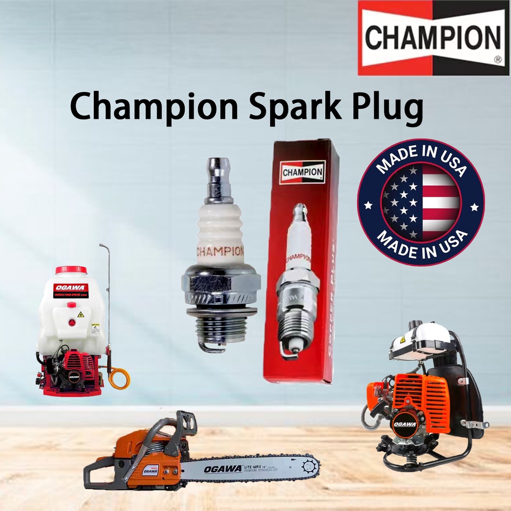 [𝐎𝐫𝐢𝐠𝐢𝐧𝐚𝐥]Champion Spark Plug Brush Cutter Power Sprayer Mesin Rumput ...