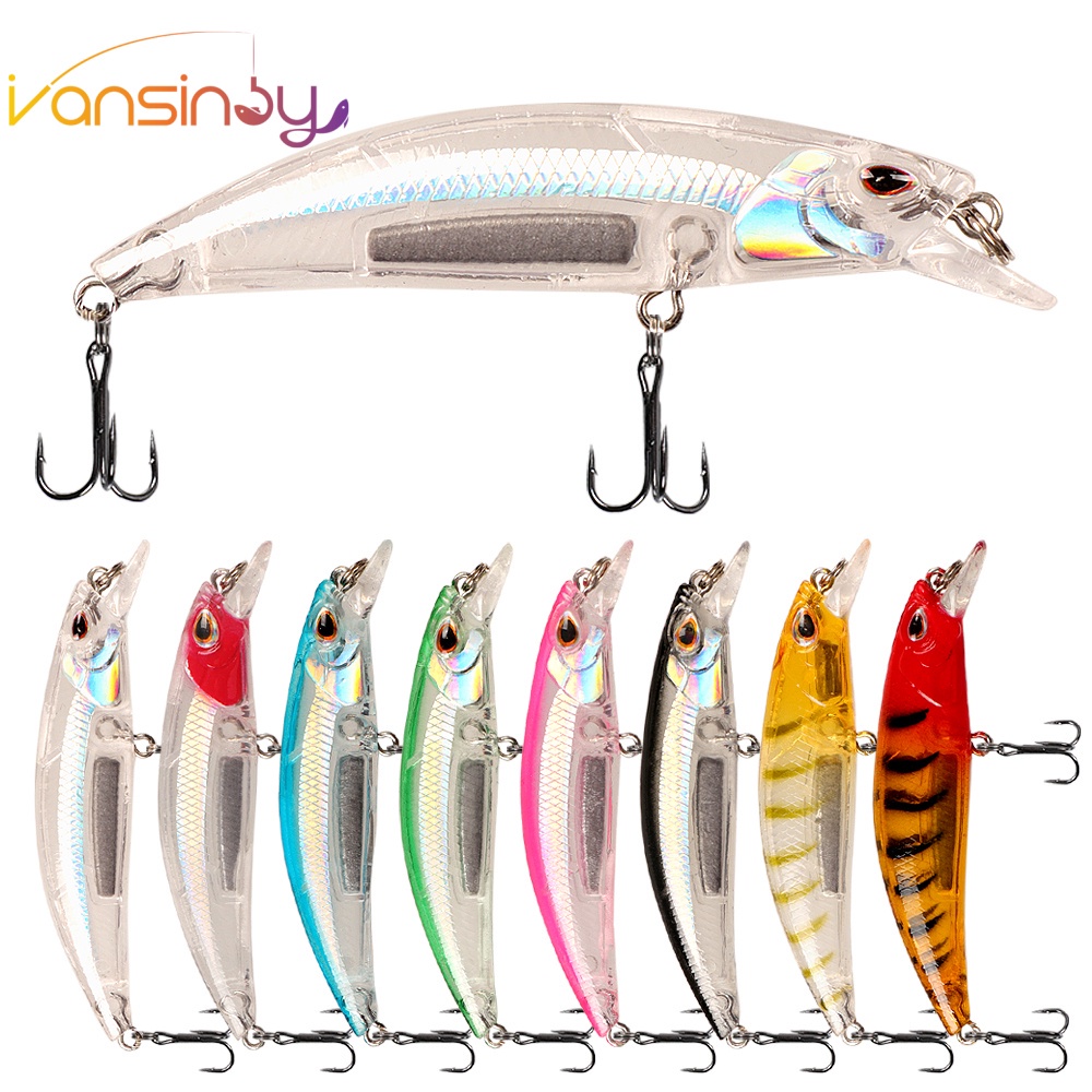 Fishing Gear 6.5cm/6.5g Fishing Sinking Minnow Lure Water Long Throw Lure Hard Bait Minnow For ...