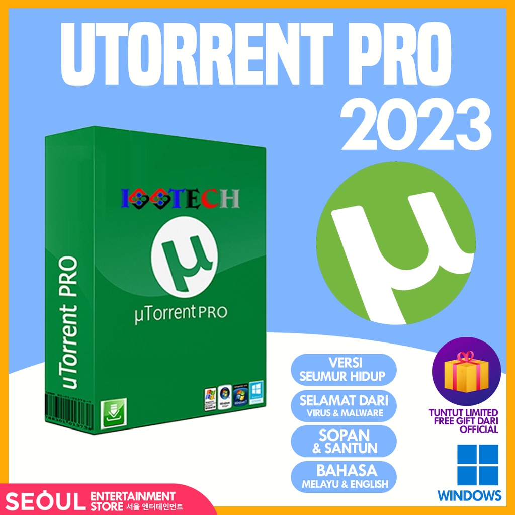 uTorrent Pro WINDOWS PC 🎇 LIFETIME PREMIUM 🎇 EASY INSTALL 🎇 FAST DELIVERY 🎇 SAFE | Shopee Malaysia