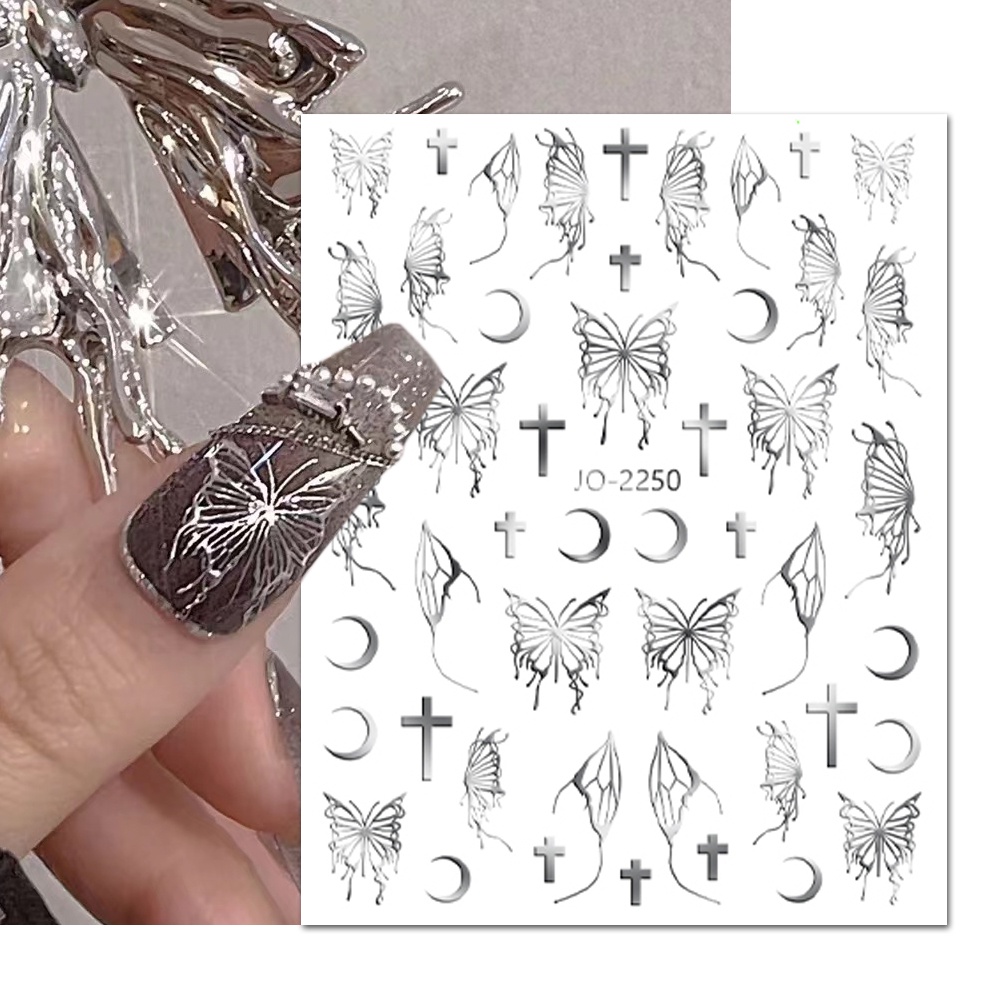 HAMA NAIL Nail Art Sticker Wholesale Liquid Butterfly Metallic Color ...