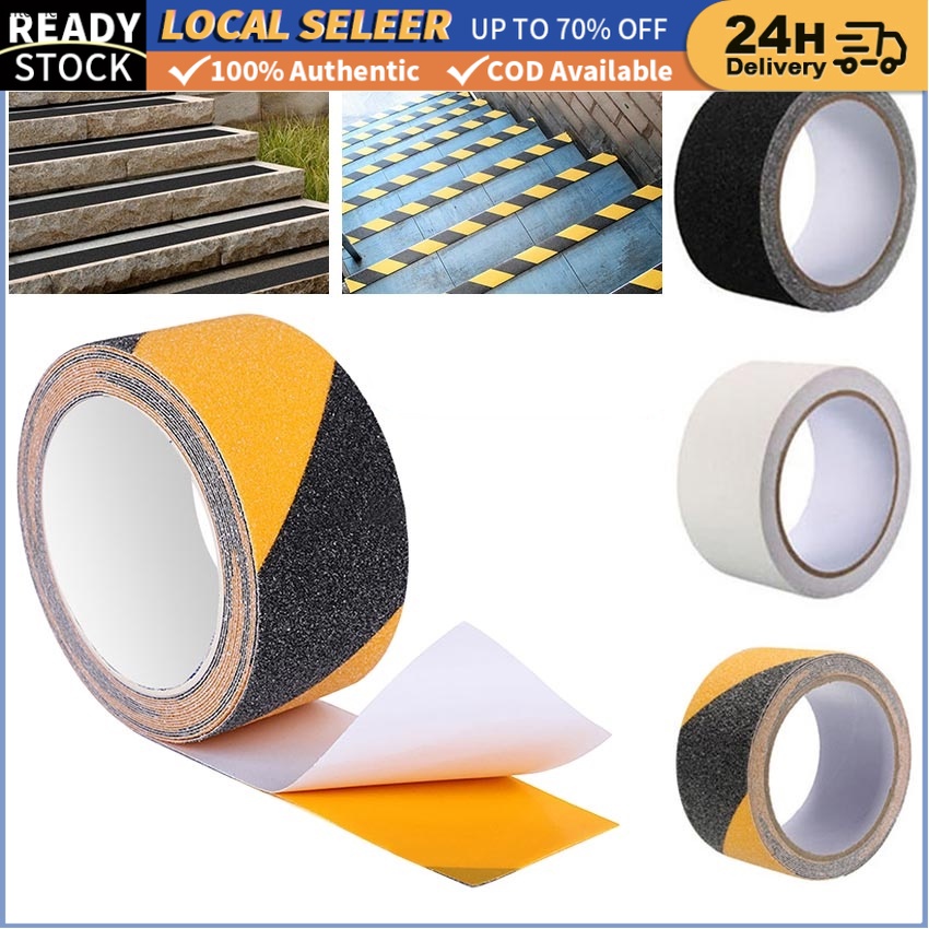 High Grip Floor Anti Slip Tap Hazard Tape Black Yellow PEVA rubber tape ...