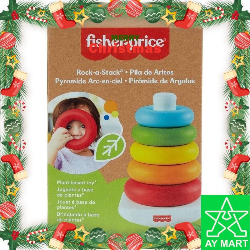 Fisher Price Infant Eco Stack Learning Biggest to Smallest Color Tower ...