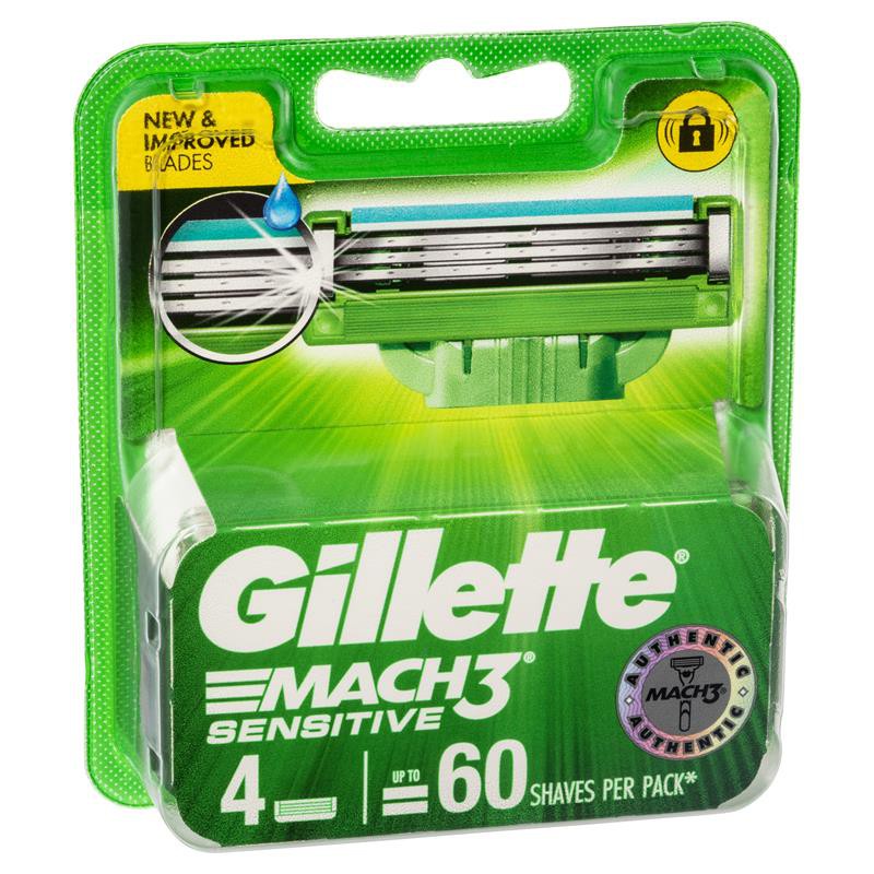 Gillette Mach 3 Sensitive ( 4 Catridges ) | Shopee Malaysia