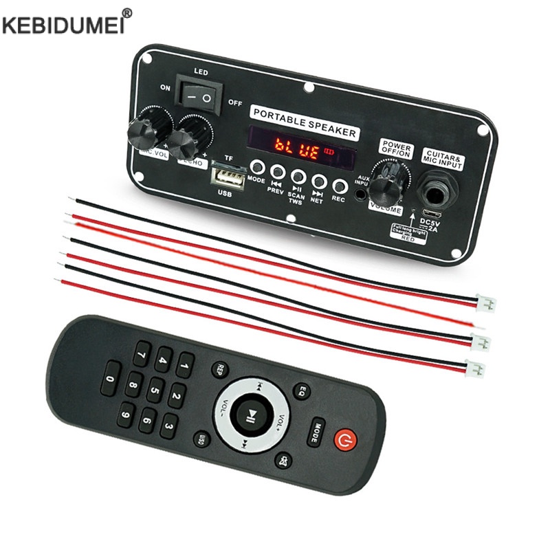 Bluetooth 5.0 MP3 Decoder Board 10W Amplifier Audio Player 5V ...