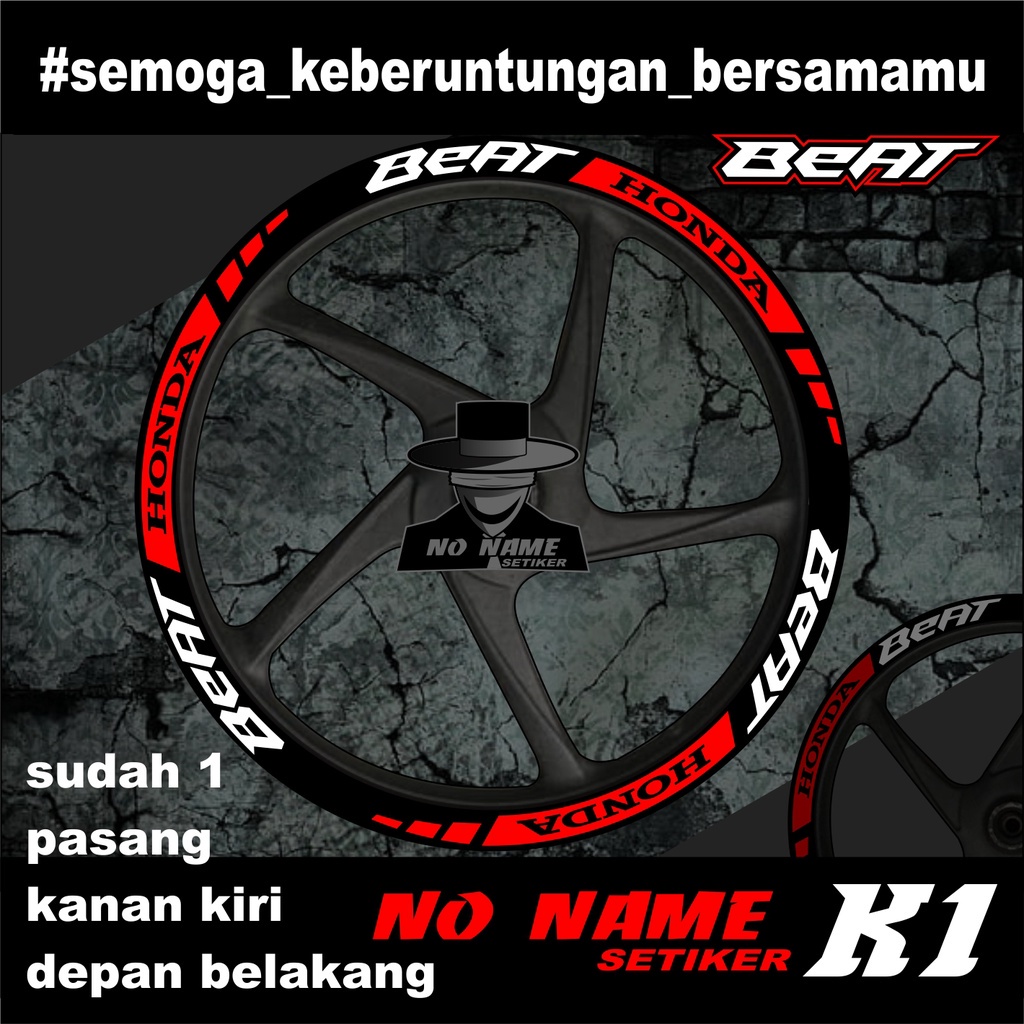 Rim stickers rim stickers cutting rims (k1) honda beat fi esp delux ...