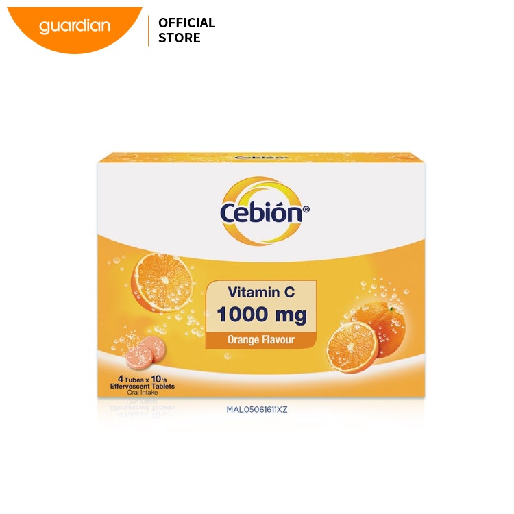 Cebion Effervescent C 1000mg Orange (10's x 4 Packs) | Shopee Malaysia