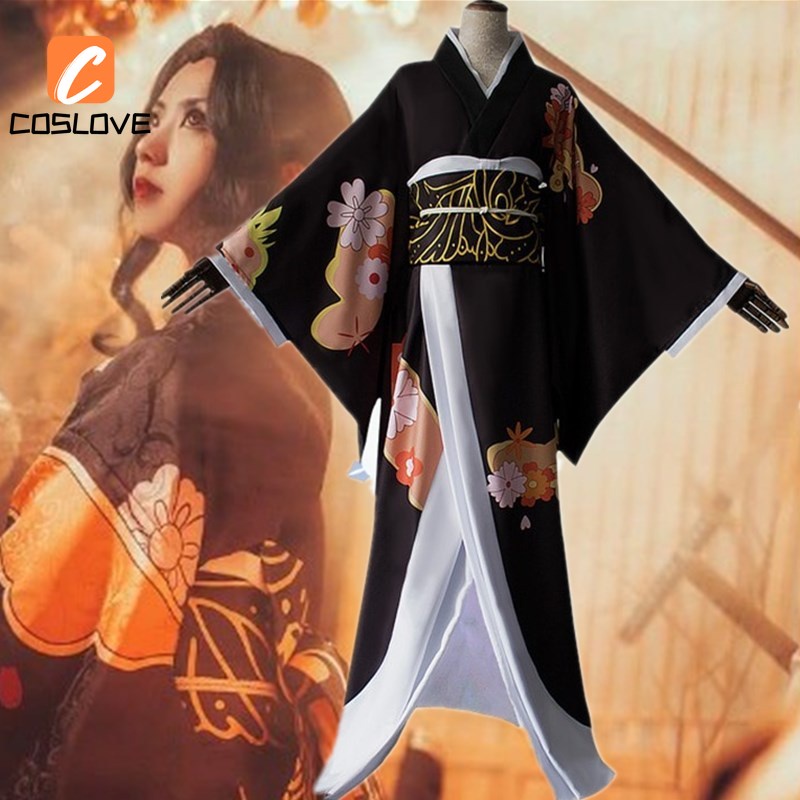 Demon Slayer Kibutsuji Muzan Woman‘s Body Cosplay Full Set Costume ...