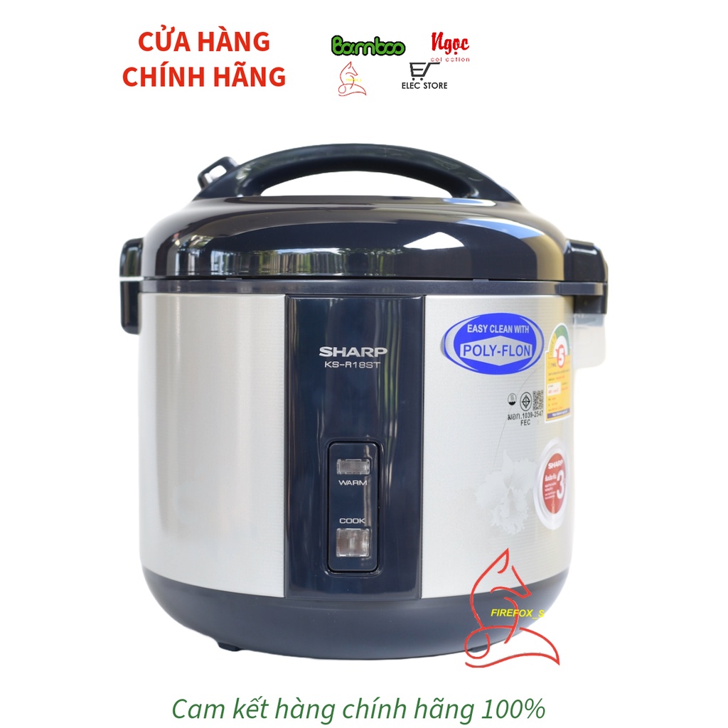 Sharp KS-R18ST 1.8 Liter Rice Cooker Imported from Thailand | Shopee ...