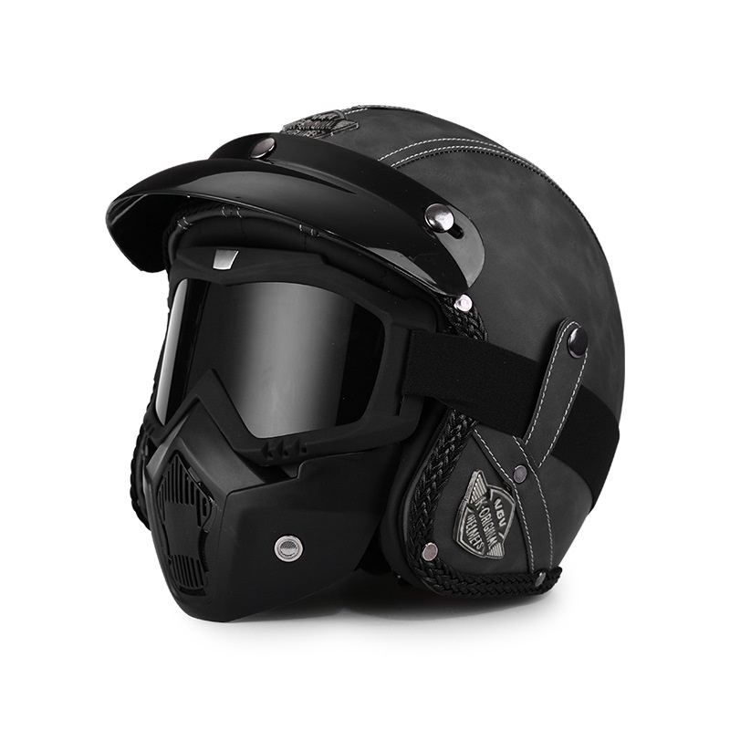 Retro Motorcycle Helmet🔥special offer🔥 VGV Official Genuine Harley Full ...