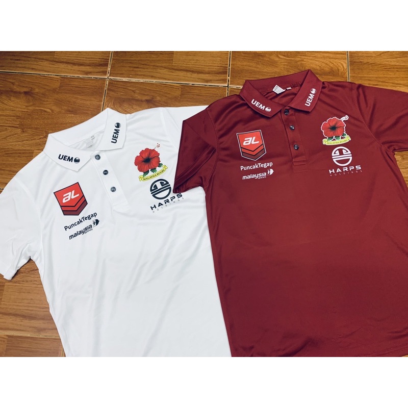 NEW Malaysia Rugby Travel Jersey DX6-AL Polo Microfiber Baju Berkolar ...