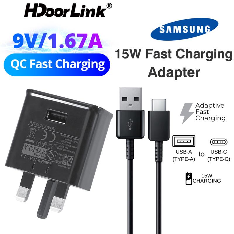 HdoorLink 15W QC3.0 Samsung Adaptive Fast Charger Adapter Type C Fast ...