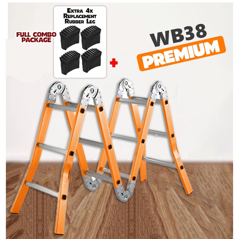 Multipurpose Aluminum Ladder Heavy Duty Tangga Aluminium Ladder Double ...