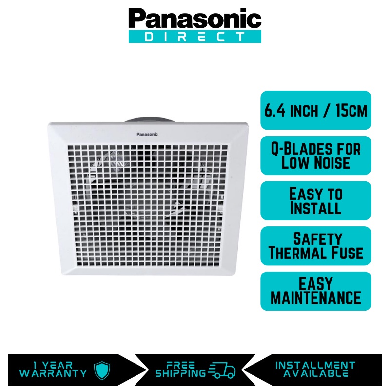 Panasonic FV-15TGUZ Ceiling Mount Ventilator Fan FV-15TGUZ-WT | Shopee ...
