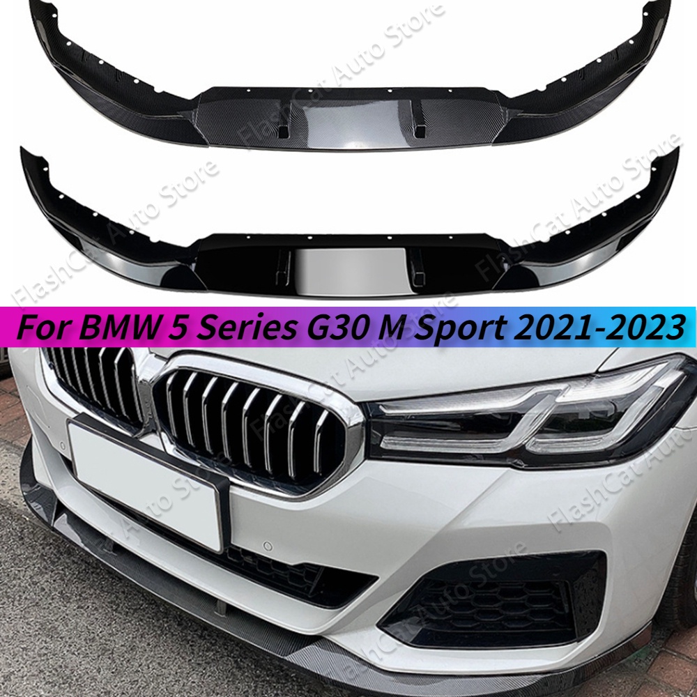 Front Bumper Lip G30 M Sport Chin Guard Diffuser Body Kits Trim Spoiler ...