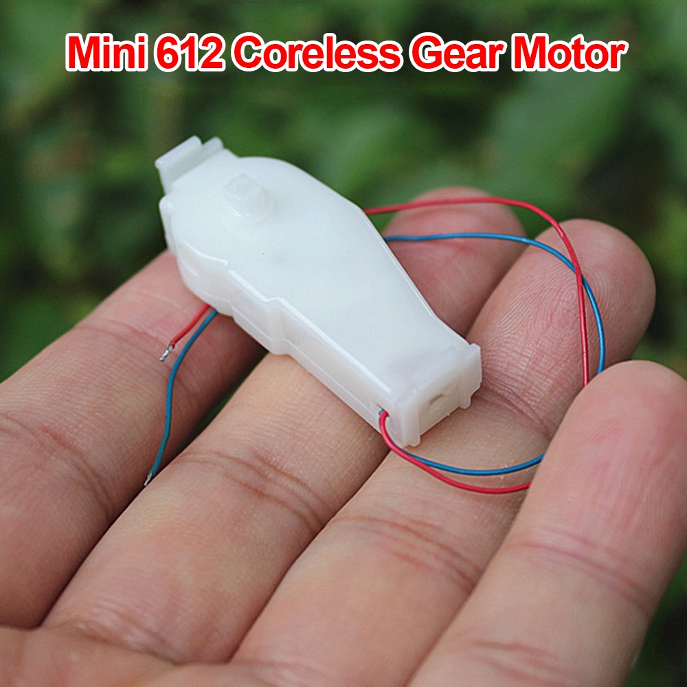 Mini 612 Coreless Motor DC 1.5-3.7V 530RPM Plastic Turbine Worm ...