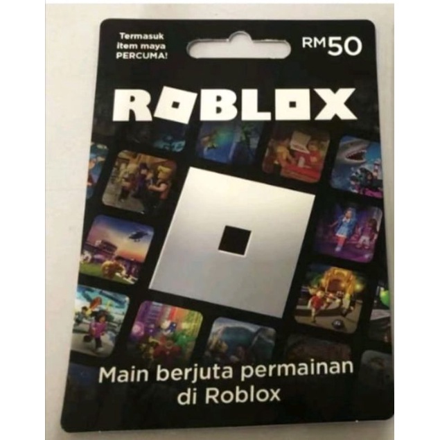 ROBLOX RM50/RM125 gift card robux game reload card Google play ...