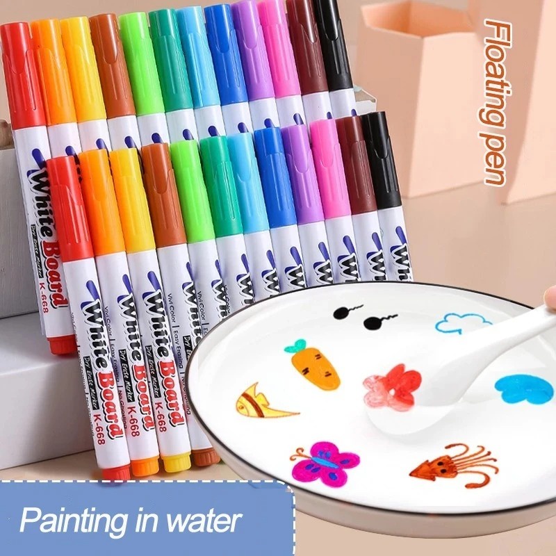 8/12 Colors Magical Water Painting Pen Set Water Floating Doodle Kids ...