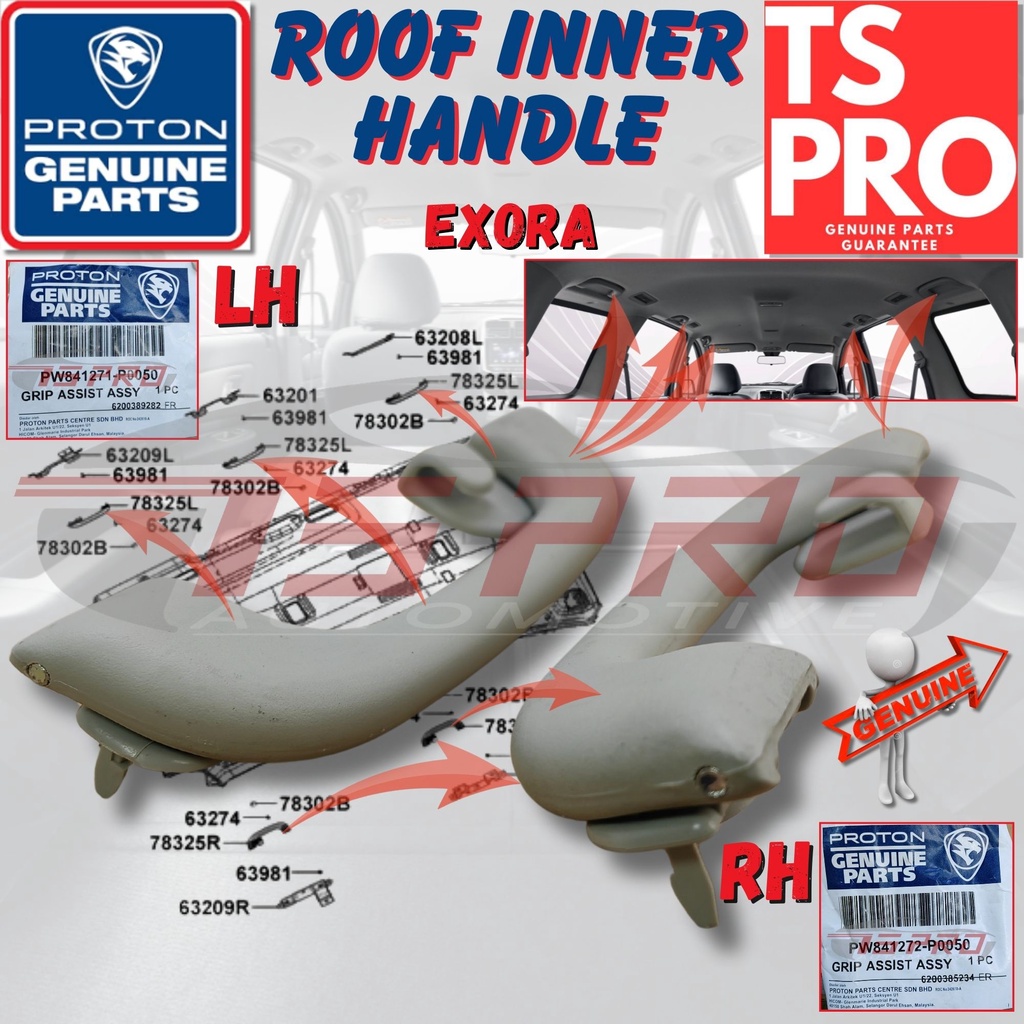 Proton Exora Genuine Roof Inner Handle Pemegang Dalaman Bumbung ...