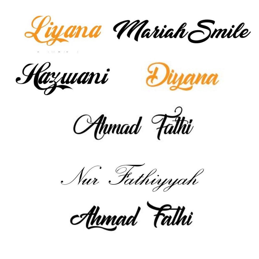 Sticker Nama Vinyl for Personalized Planner Journal Cash Planner laptop ...