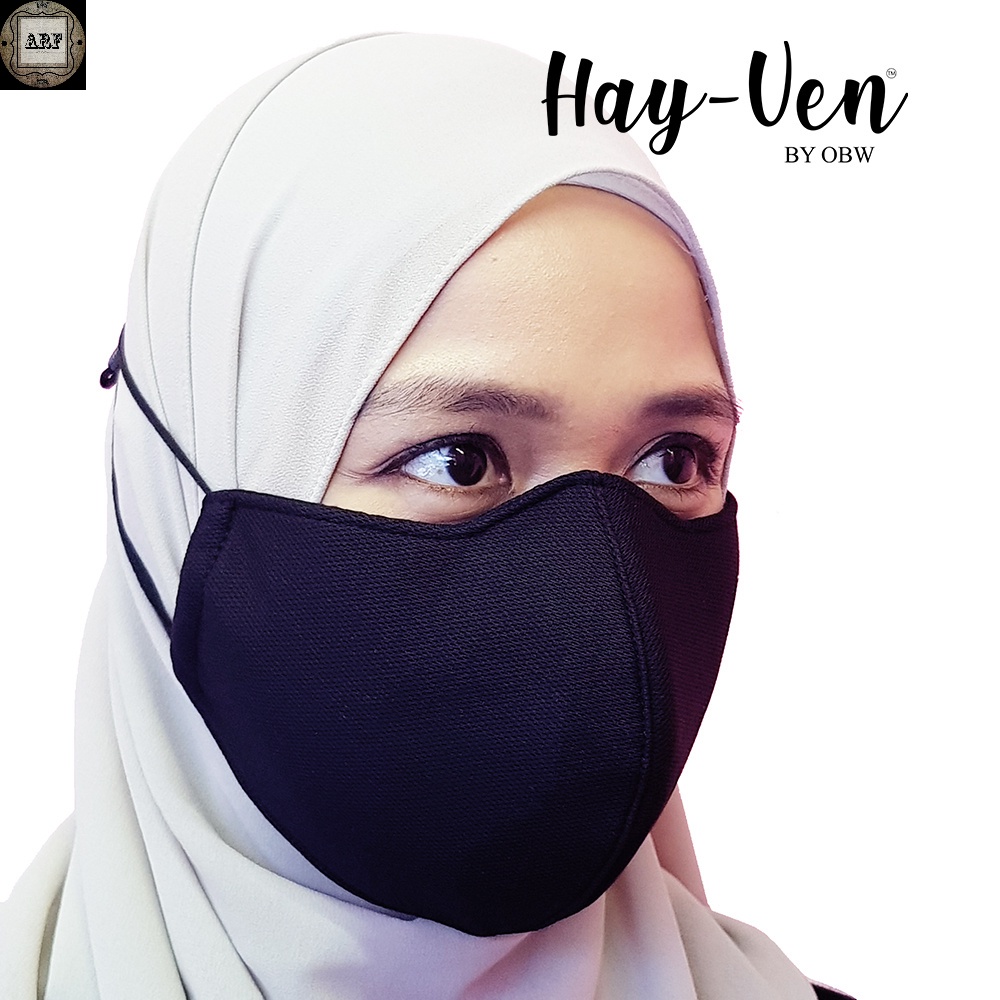 Premium 5 Ply Washable Fabric Face Mask By Hay-Ven (Anti-Bacterial ...