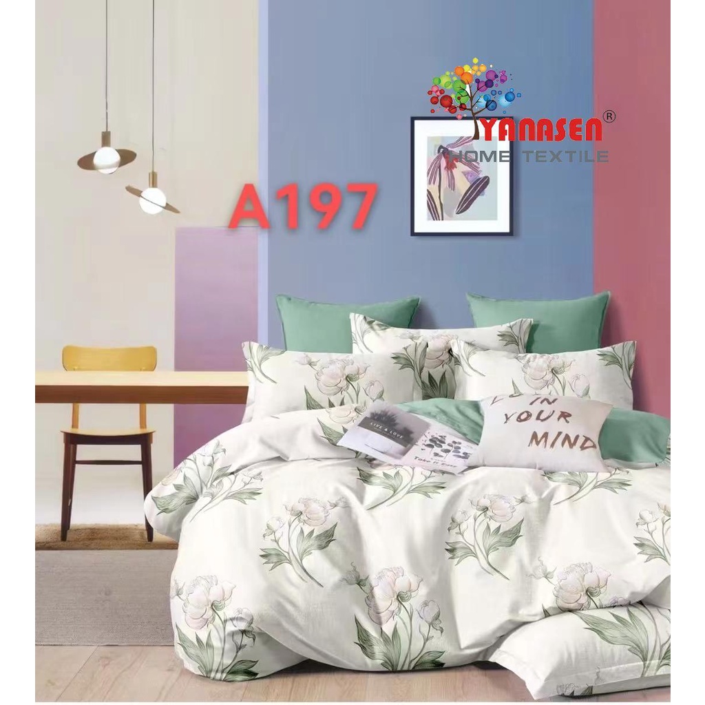 QUEEN 7in1 Set Katil SELIMUT dengan Reka Bentuk BERCORAK, Kelengkapan ...