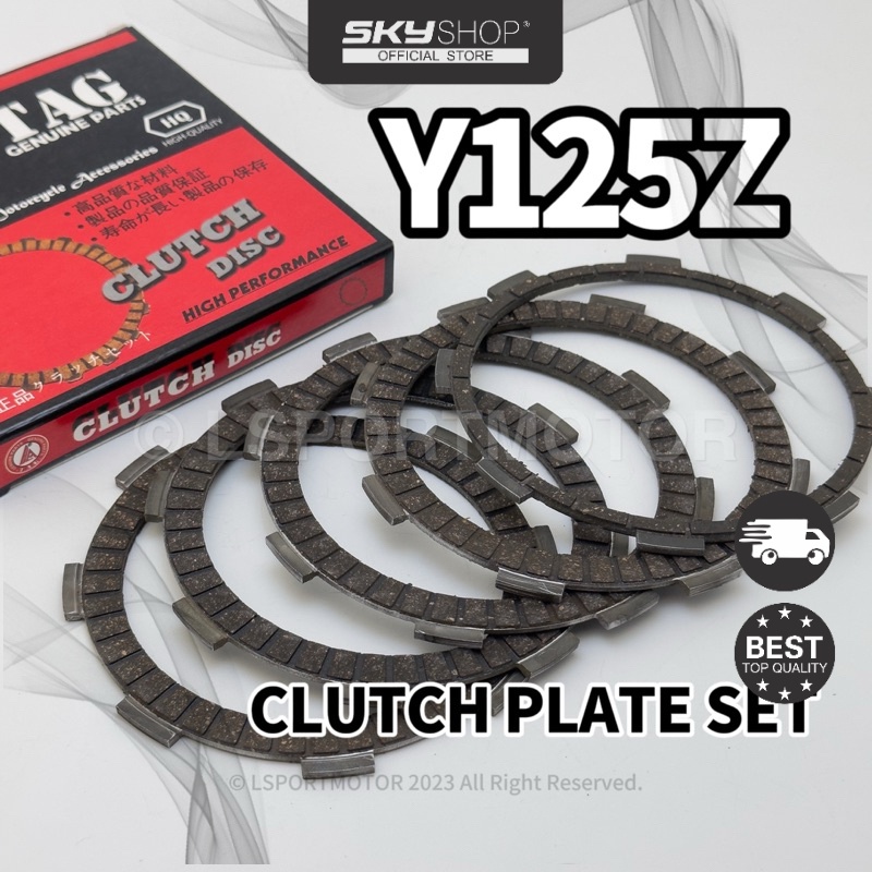 YAMAHA Y125Z CLUTCH PLATE SET (TAG) 5PCS/SET CLUTCH DISK DISC 125 Y125 (S) | Shopee Malaysia