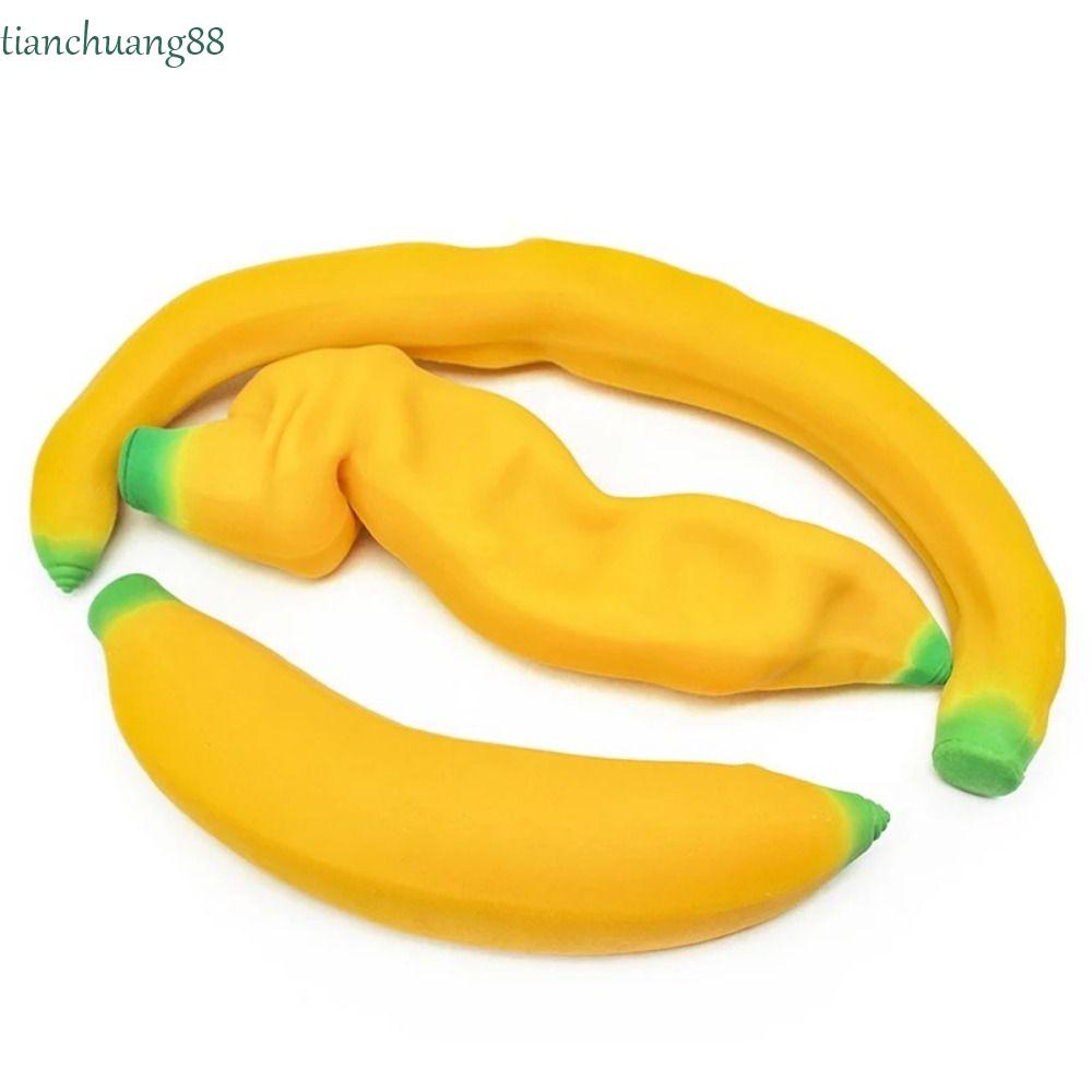 TIANCHUANG Banana Slow Rebound Toy, Banana Stretchy Banana Squeeze Toy ...