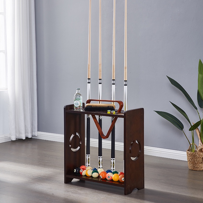 Solid Wood Billiard Cue Storage Rack 8-Hole 9-Hole Fan-Shaped Cue Rack ...