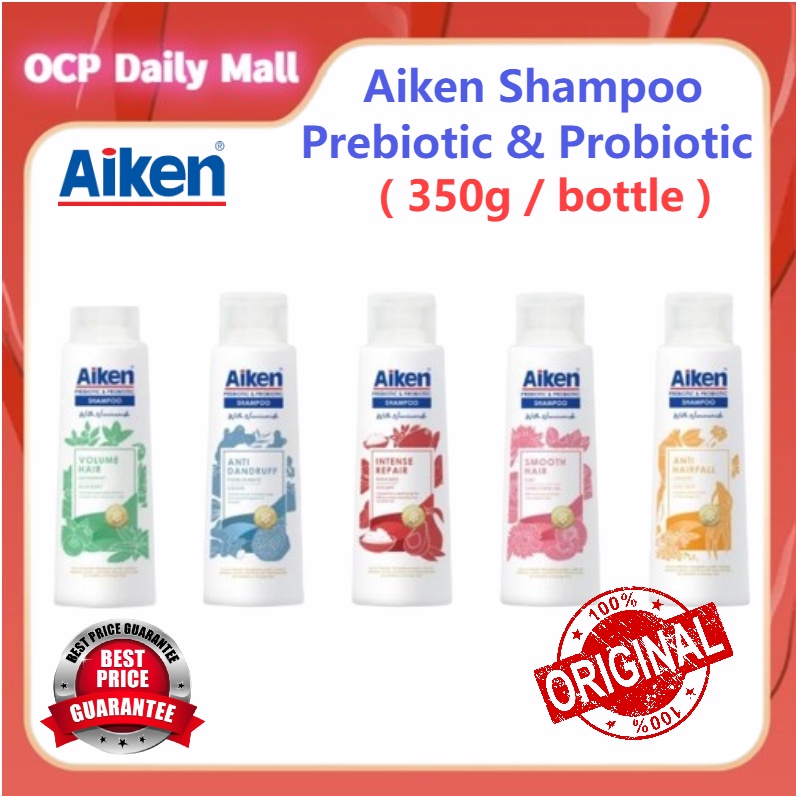 【New】Aiken Shampoo Prebiotic & Probiotic -350g [Anti Dandruff/Anti ...