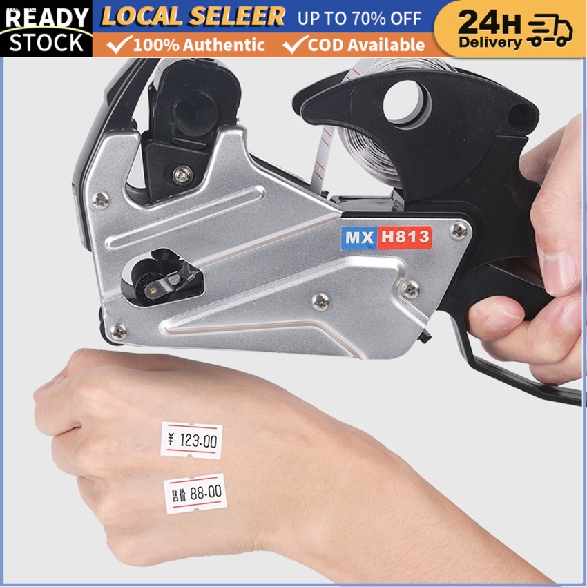 Price Label Machinery Price Tag Label Tag Sticker 8 Digits Price Tag Gun MX-H813 | Shopee Malaysia