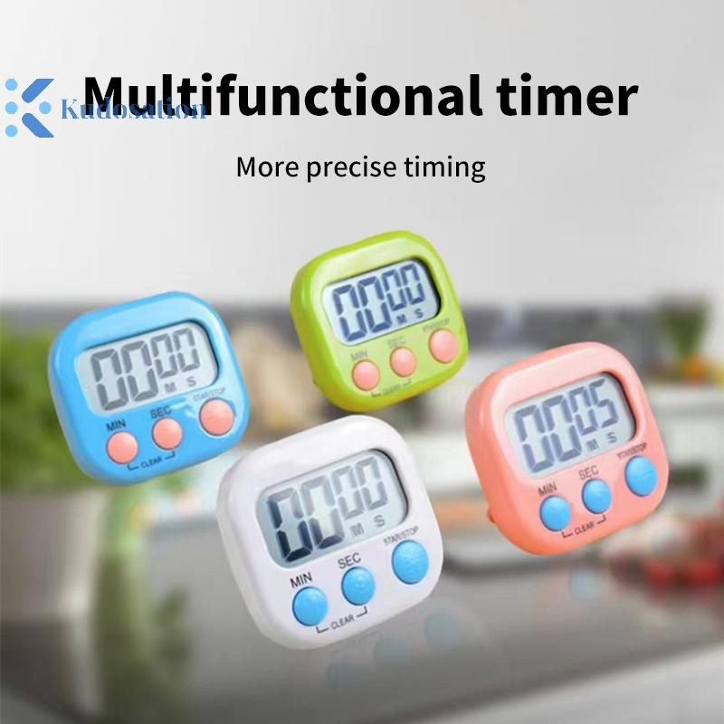 Kudosation Timer Gym Kitchen Reminder Electronic Timer Digital Stopwatch Timer Large Screen Nice ...