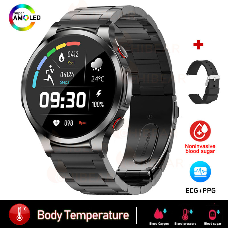 W11 Smartwatch Heart Rate Temperature Test ECG Electrocardiogram Smart ...