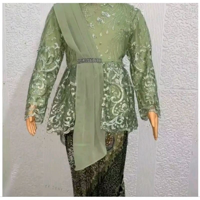 HITAM Aurora shawl children's Kebaya suit Kebaya for girls aged 4-13 ...