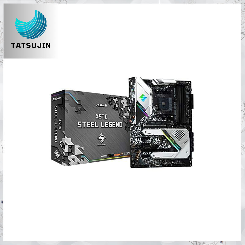 ASRock Motherboard X570 Steel Legend Compatible with AMD Ryzen 5000 ...