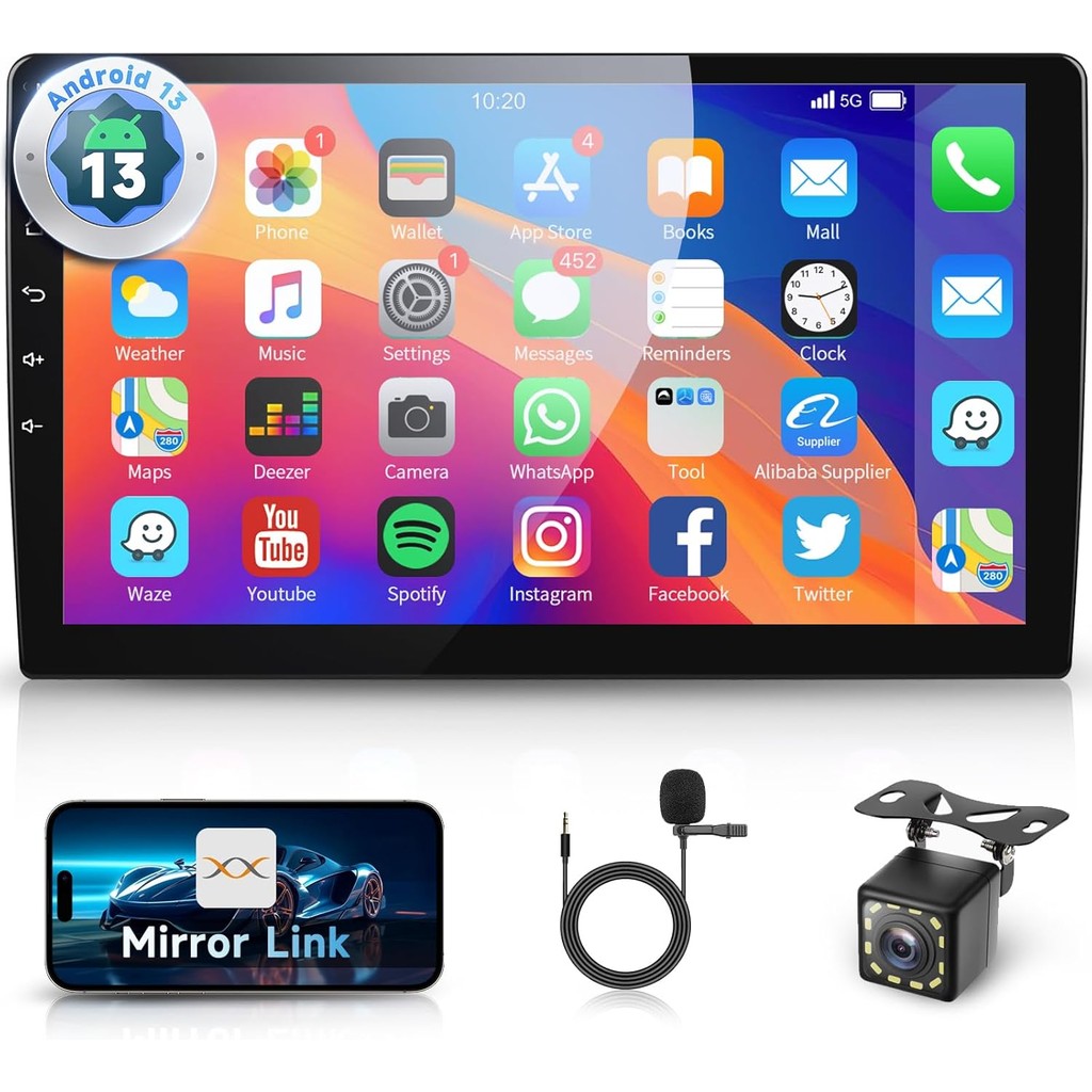 ⚡TS10 Android Player⚡ Universal 9/10.1 inches TS10 Wireless Apple ...