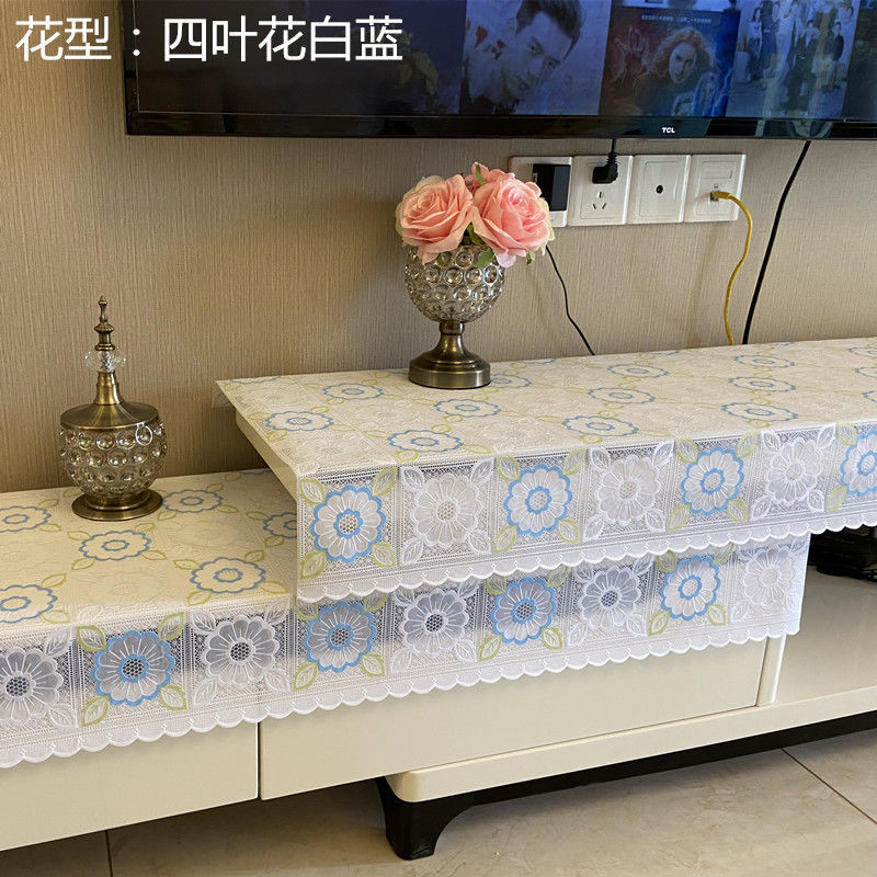 ins北欧电视柜桌布防水防尘pvc Ins Nordic TV Cabinet Tablecloth Waterproof Anti-dust ...