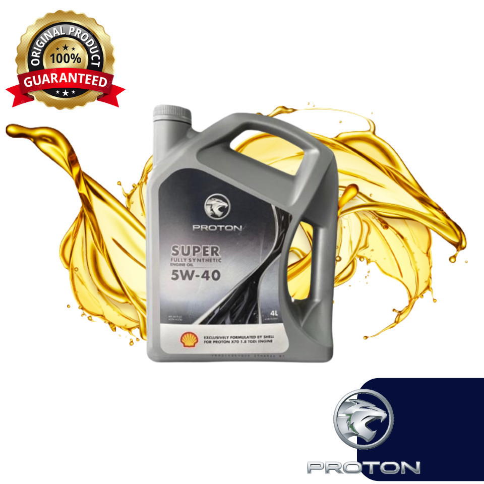 600056981 Proton X50 engine oil (4liter) + proton oil filter | Shopee ...