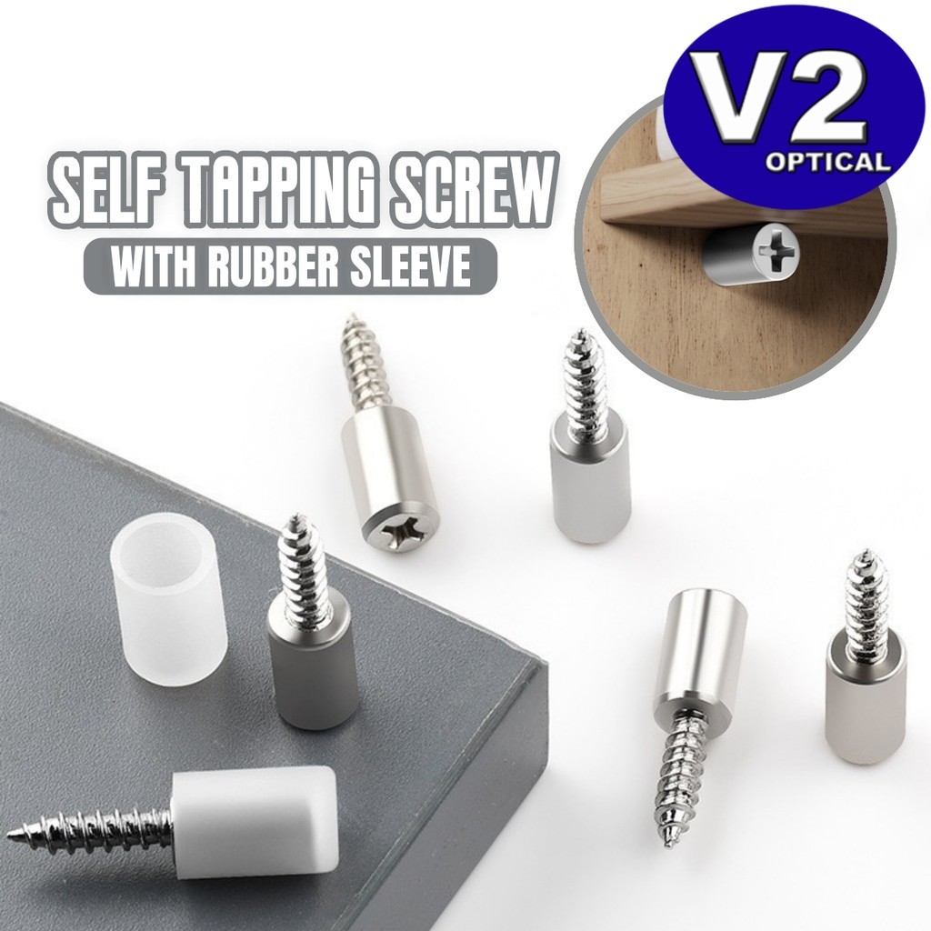 (1 PCS) Self-Tapping Screw With Rubber Sleeve Cross Tapping Screw ...