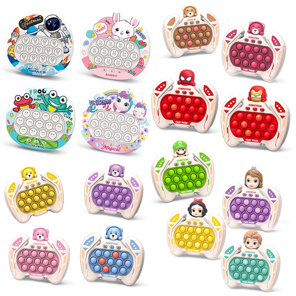 Super Mario Bros Luigi Pop It Game Machine Frog Challenge Quick Push ...