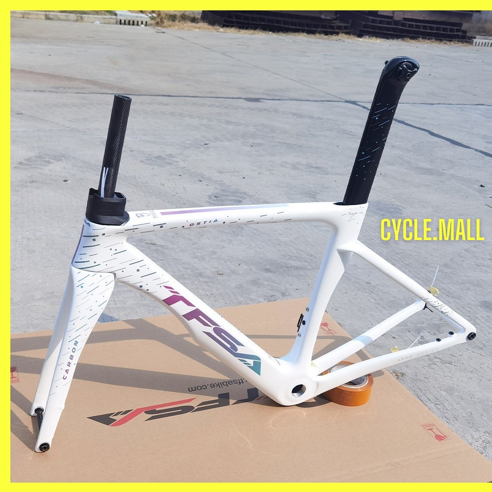 FREE INSTALL TFSA 52cm JH-01 Road Bike Disc Brake Frame | Full internal ...